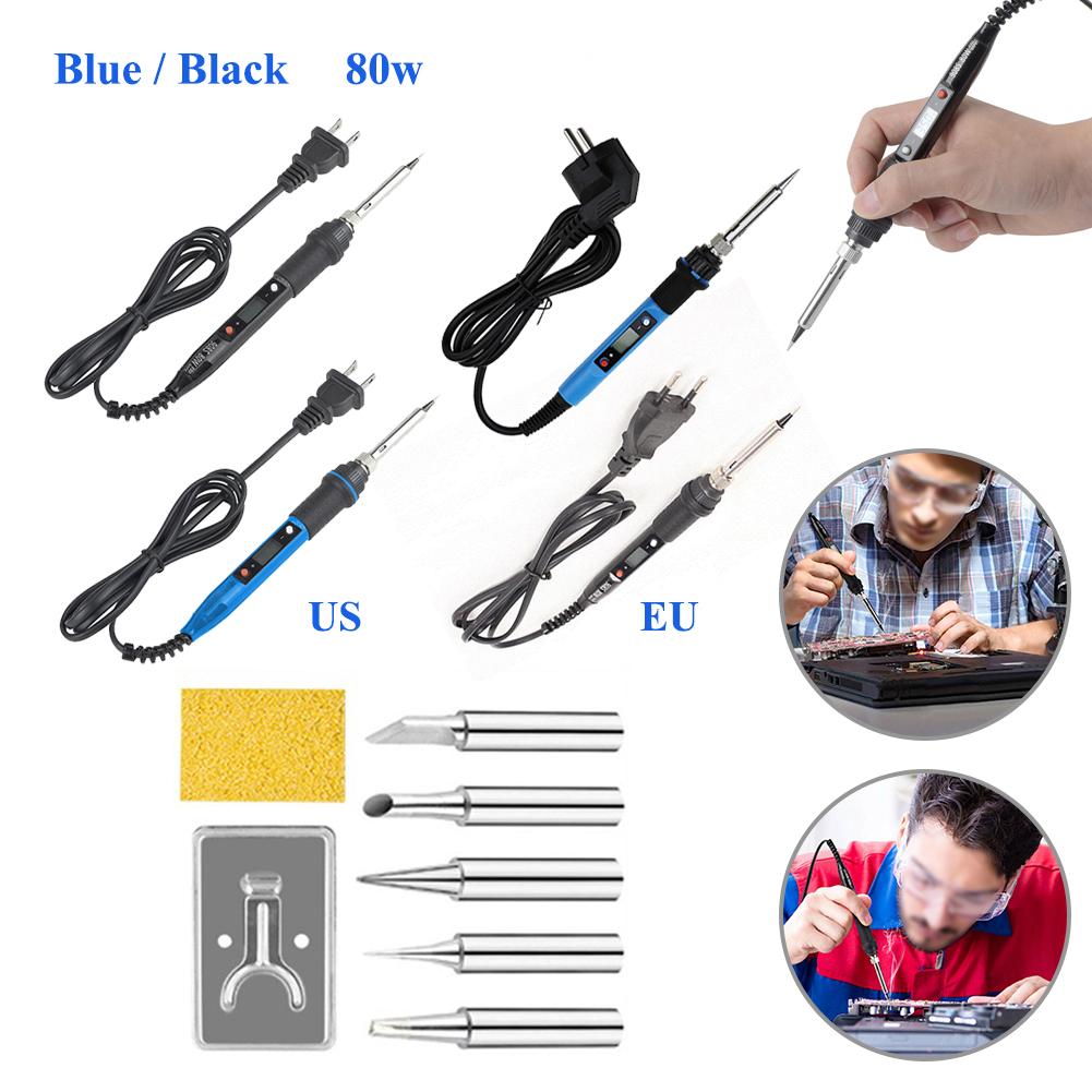 Buy 80W Soldering Iron Digital LCD Electric Welding Tools Solder Wire ...