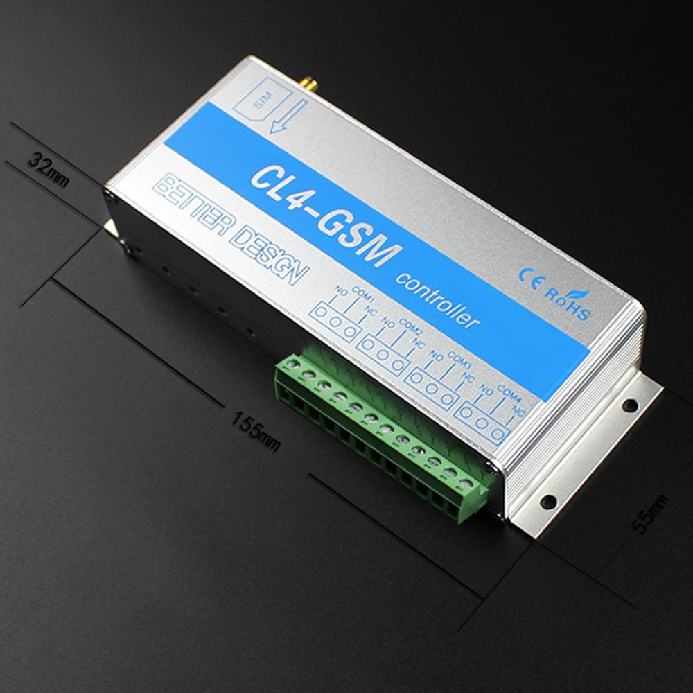 4 Channels GSM Wireless Mobile Phone Remote Control Switch Controller ...