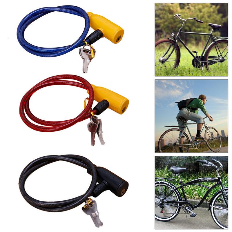 Buy Randomly Delivered Lock Head Cable Anti-Theft Bike Bicycle Scooter ...