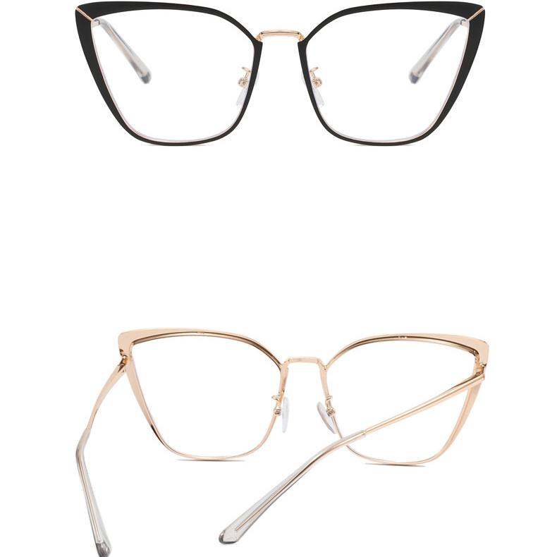 Восторженные новые женские металлические треугольные очки в оправе ...