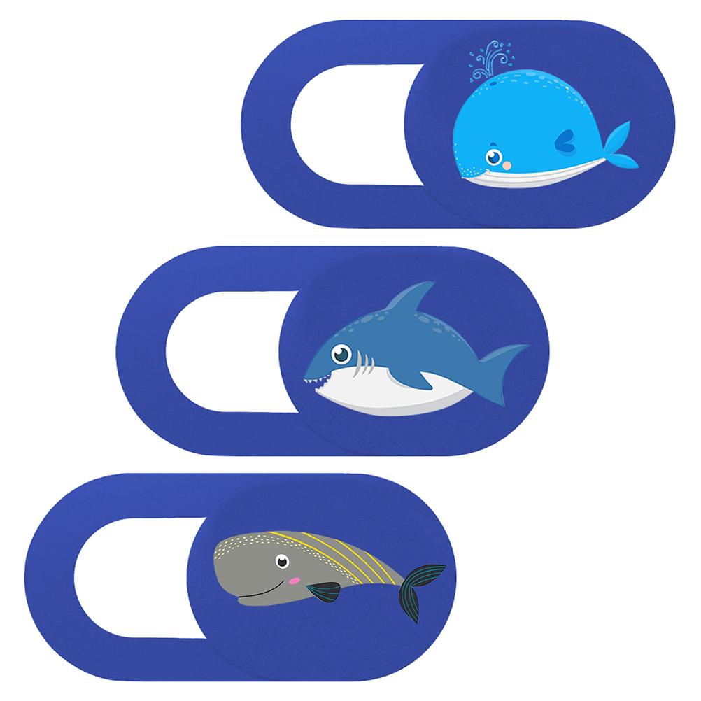 Buy 6Pcs Marine Pattern Adhesive Webcam Cover Tablet Phone Camera ...