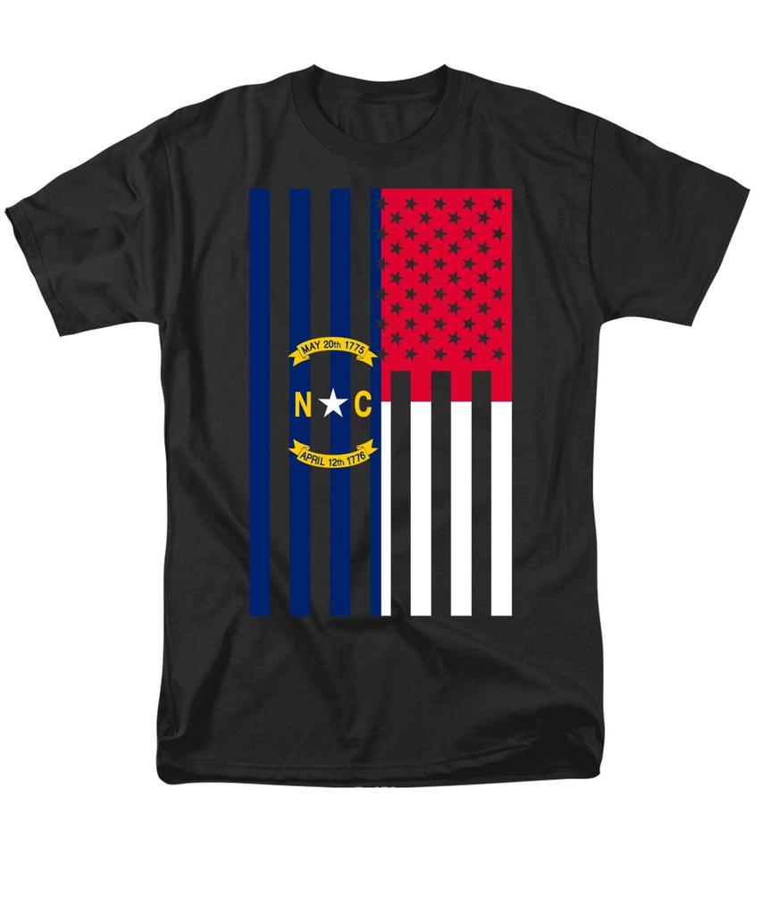 Buy Men Premium Cotton north carolina state Print Tees Funny Harajuku ...