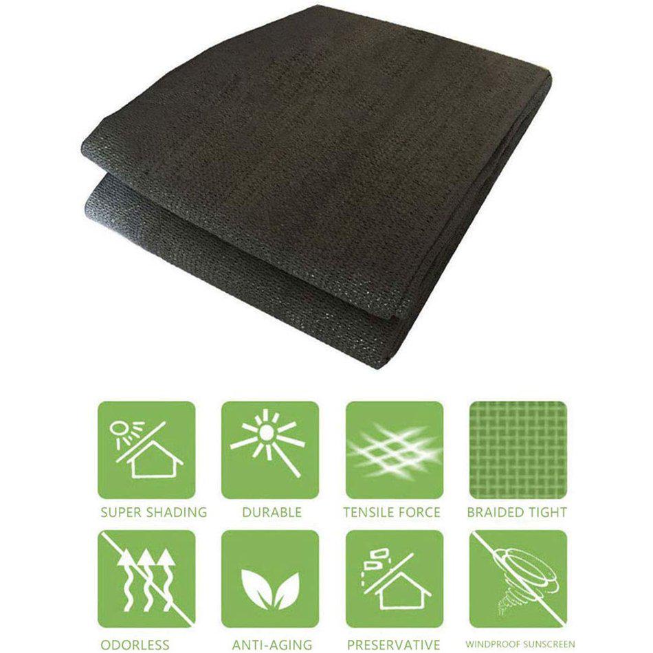 Shade Cloth Privacy Screen 90% Outdoor Knitted Sun Wind Block Fabric to ...