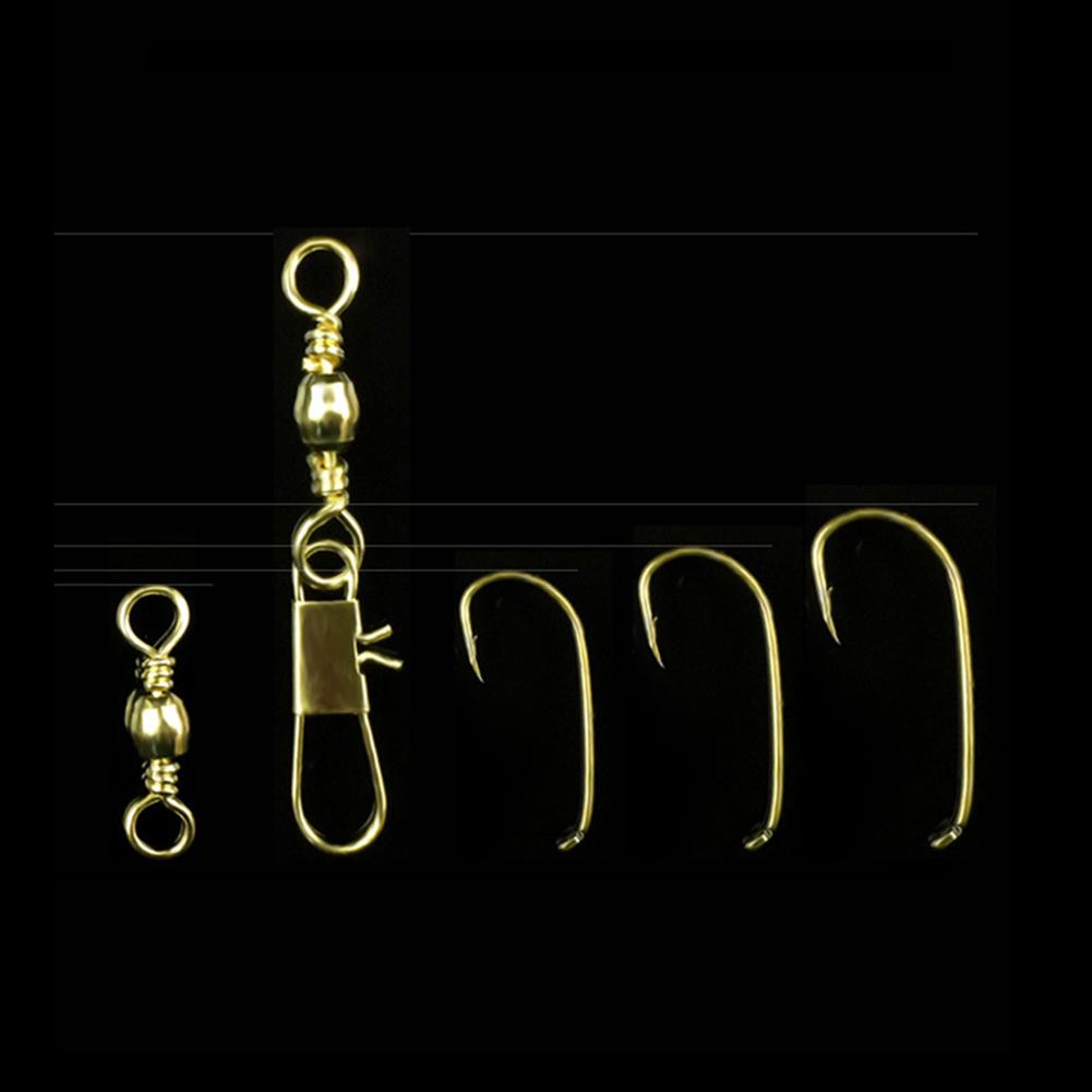 Cheap 73 Piece Swivel Pin Connector Tidal Hook Set Brown High Carbon ...