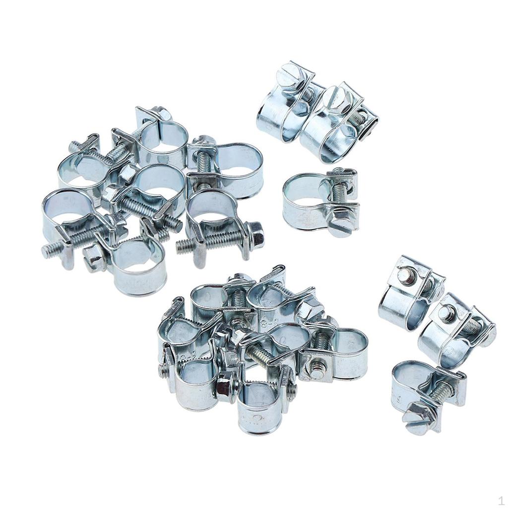 Buy 20x Mini Injection Style Hose Clamps Clip Assortment Kit Petrol at ...