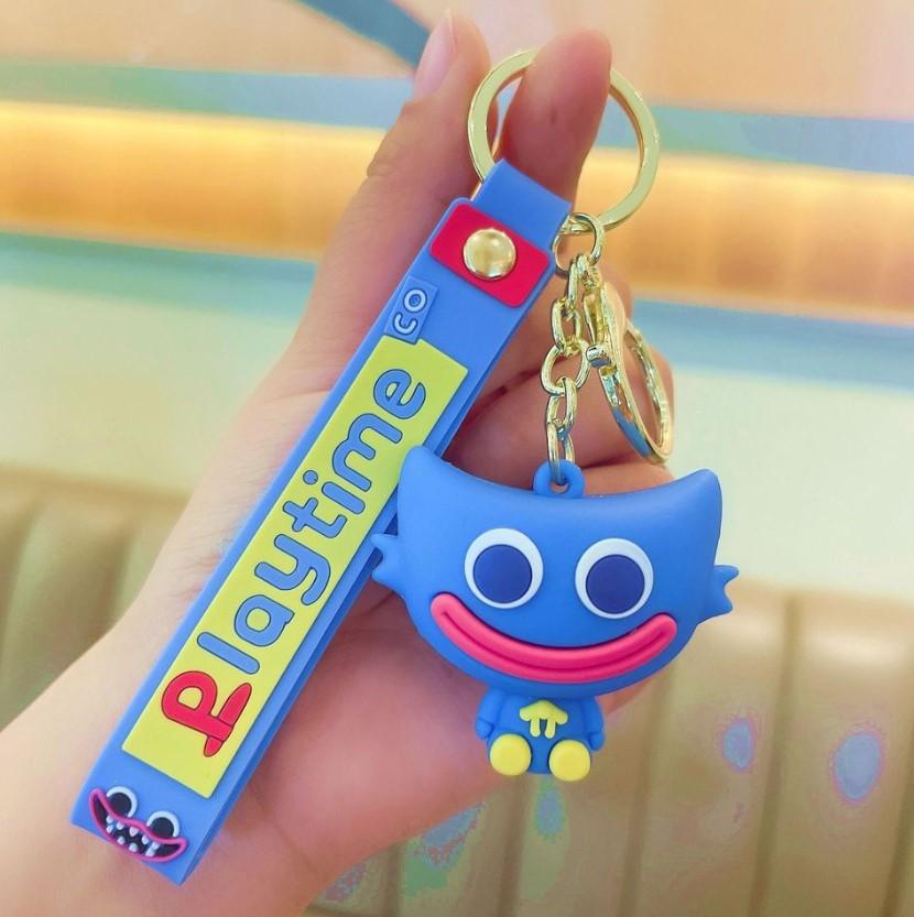 Buy Keychain toy Poppy Playtime Huggy Wuggy 2 blue fashion key chains ...