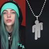 Buy Billie Eilish Pendant Necklace Round Strand Chain Stainless Steel ...