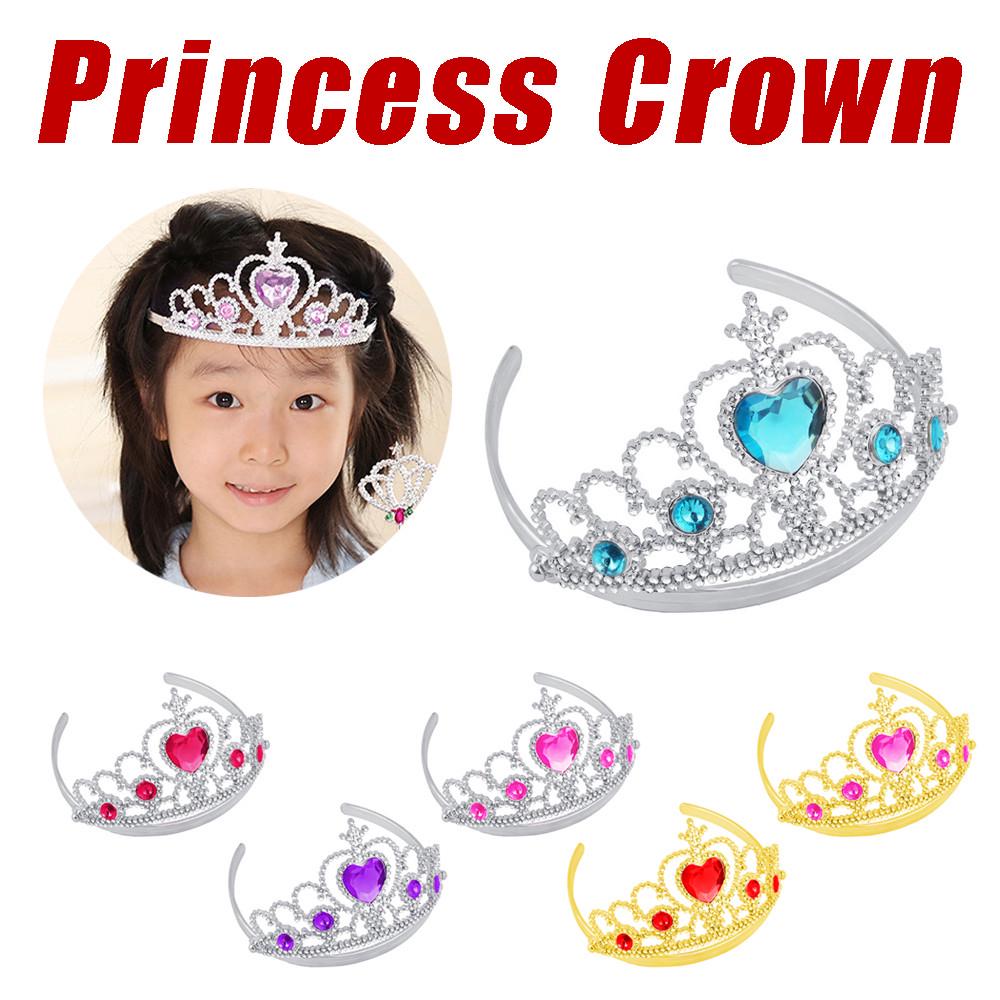 Buy Fashion Girl Queen Princess Crown Crystal Tiara Halloween Cosplay ...