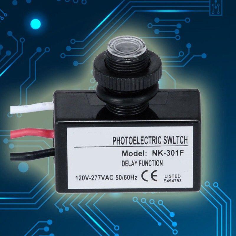 Buy AC 120V Photoelectric Photocell Dusk To Dawn Button Photo Control ...