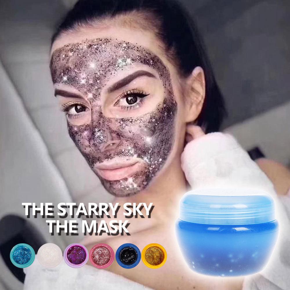 Buy Women"s Fashion Cosmetic Star Mask Glitter Glow Star Sequin Black ...