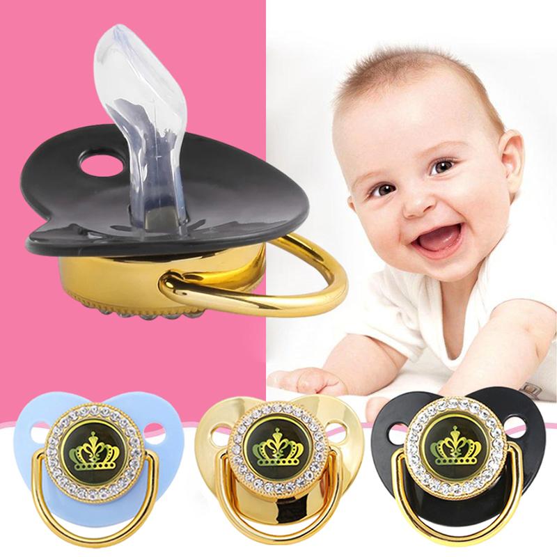 Buy 5Colors Princess Bling BPA Free Baby Pacifier Rhinestone Pacifier ...