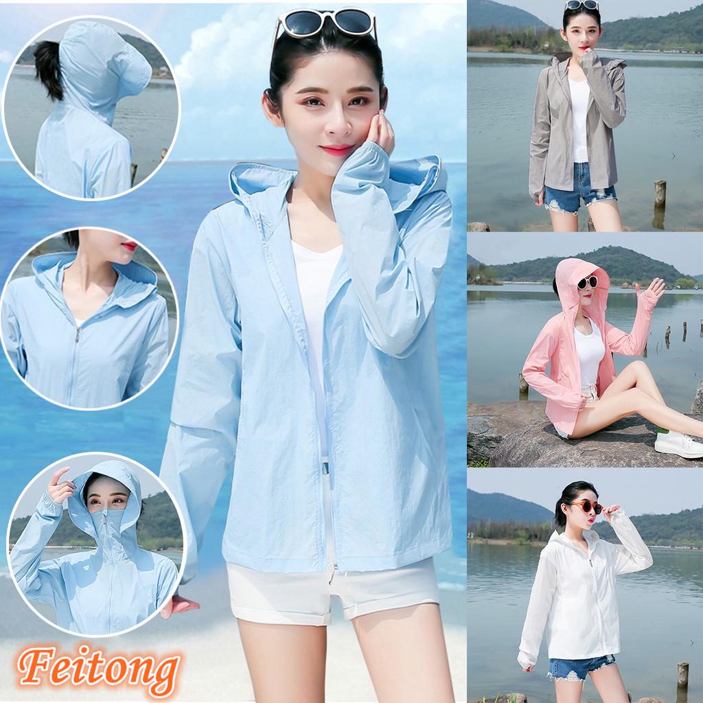 Buy Feitong Women Sun Protection Jacket UV Protection Summer Outdoor ...