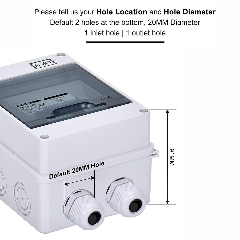Circuit Protection Circuit Breaker Combiner Box DC12-240V uygun fiyatlı ...