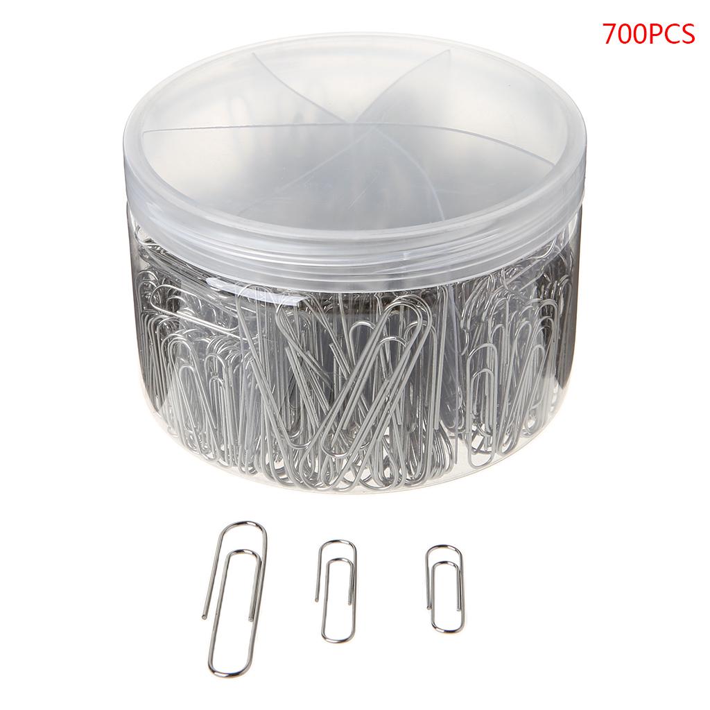 Buy 700Pcs 28mm/1.10in 33mm/1.30in 50mm/2.0in Paper Clip With 6-Grid ...