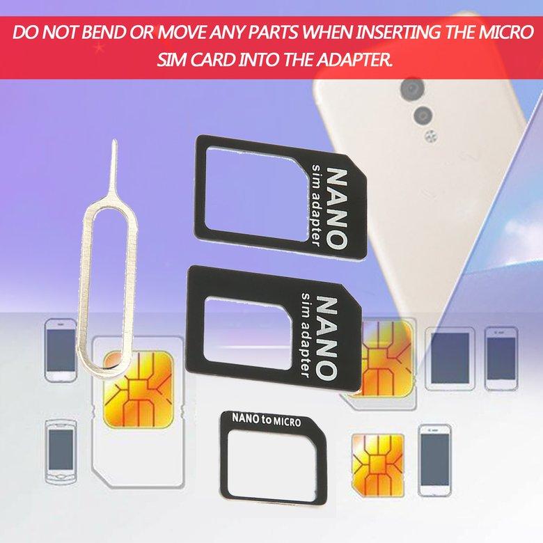 Buy 3 In 1 for Nano Sim Adapter and for Micro Sim Adapter and for Nano ...