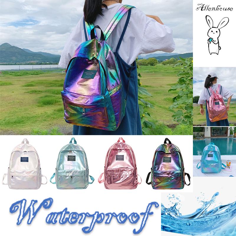 Buy Large Capacity Bag Solid Color Waterproof Casual Backpack School ...