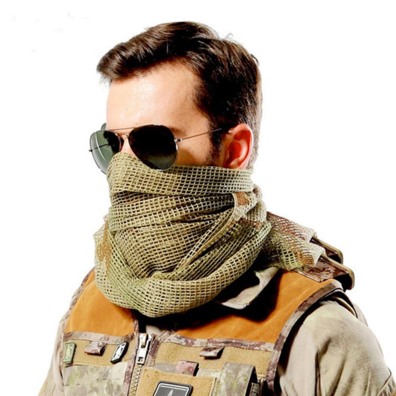 Buy 190*90cm Militar Camouflage Tactical Mesh Scarf Sniper Face Veil ...
