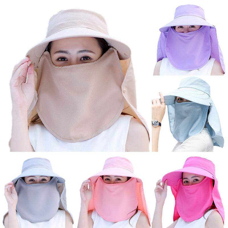 Buy 360 degreeOutdoor Uv Protection Ear Flap Neck Cover Sun Hat Cap ...
