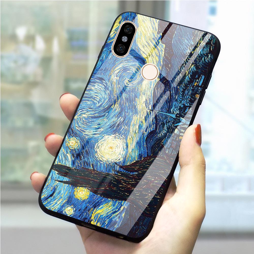 Buy Tempered Glass Phone Cover for Xiaomi Redmi Note6 6Pro Back TPU ...