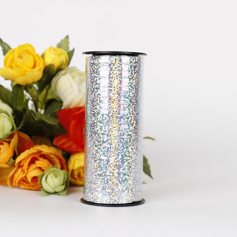 Buy 100 Yards Laser Curling Ribbon Balloon String Rope Happy Birthday ...