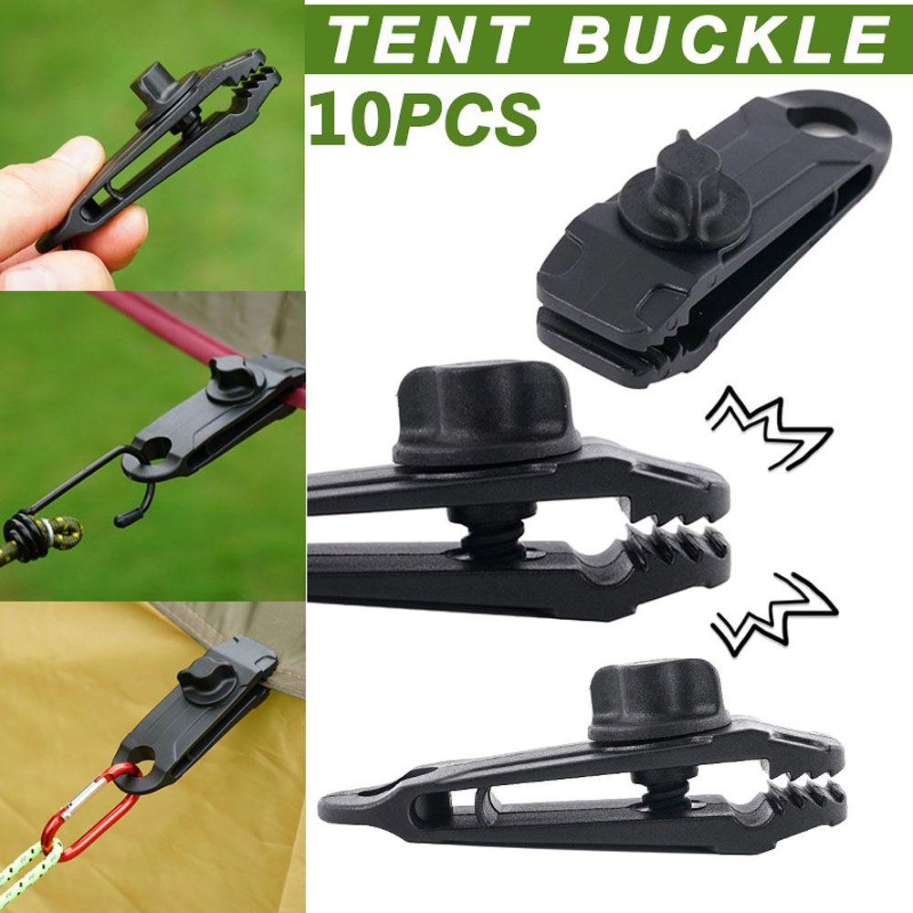 Camping Buckle Snap Hanger Reusable Fixed Plastic Clip Tent Clip ...