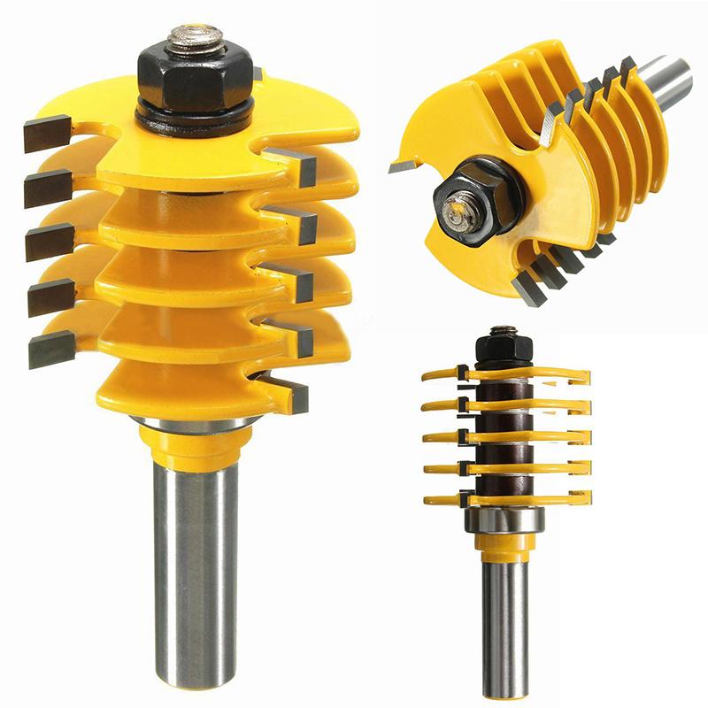 Peigu 1/2" Shank Adjustable Box & Finger Joint Router Bit Woodworking ...