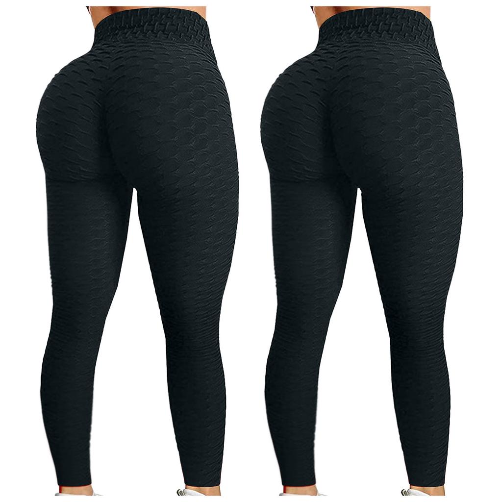 SHO Women Bubble Hip Lifting Exercise Fitness Running High Waist Yoga ...