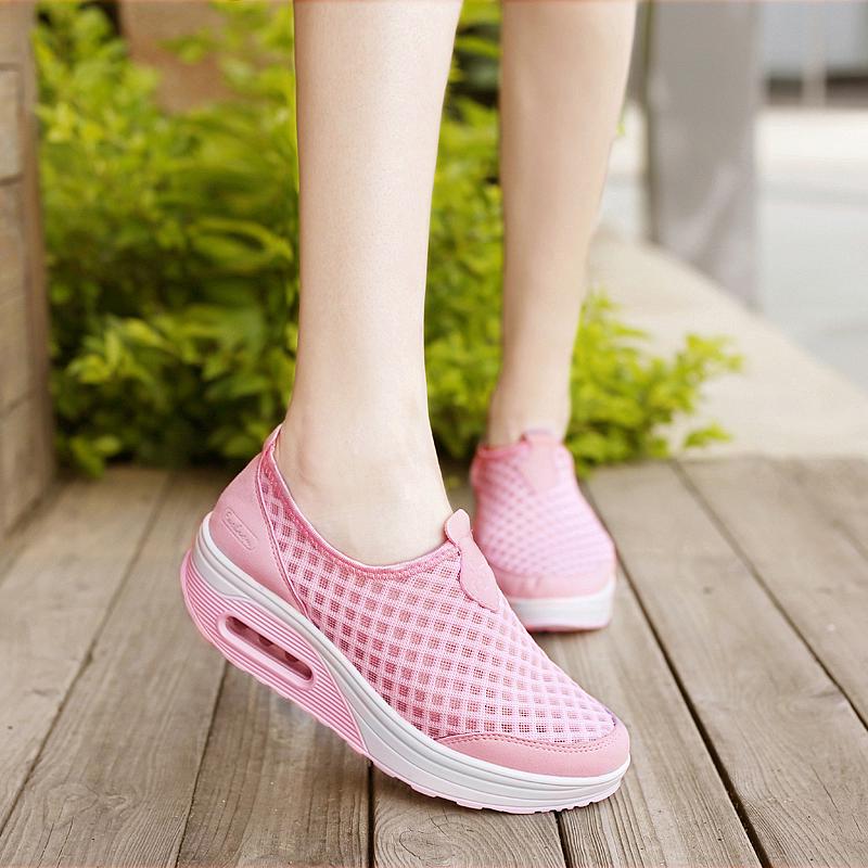 Buy Women's Fashion Breathable Shake Shoes Casual Sneakers Fitness ...