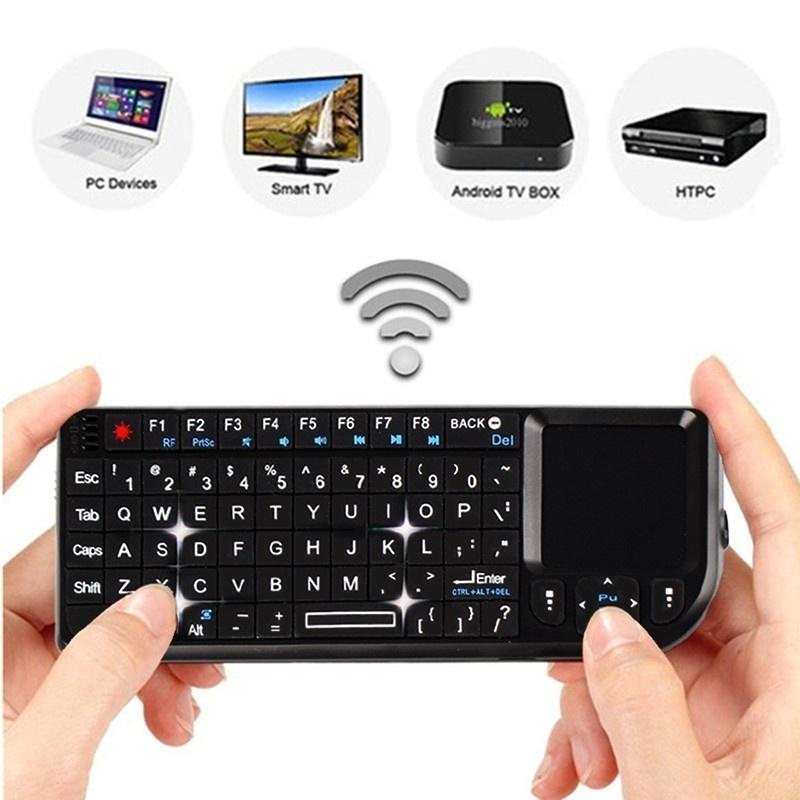2.4G Smart TV BOX Mini Wireless Keyboard Mouse Touchpad for PC Android ...