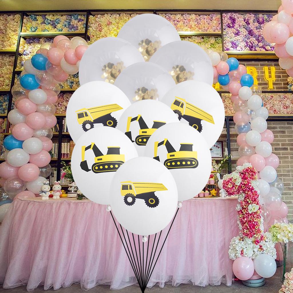 Buy 10 Pcs Balloons Digger Pattern Festival Balloons Party Supplies for ...