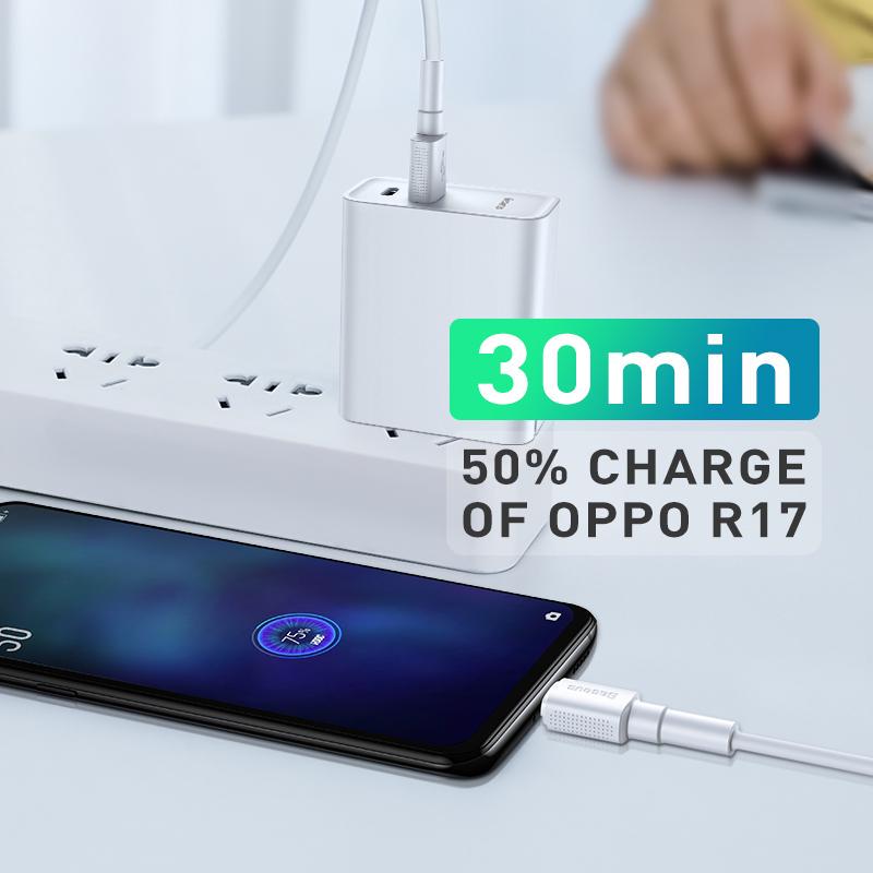 Baseus Cable Vooc 4A Micro USB Cable For Oppo Vivo Dash Fast Charge ...