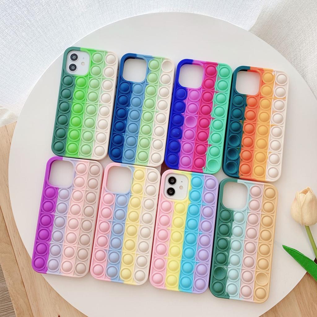 Buy Colorful Relive Stress Phone Cases For iPhone 12 11 Pro Max Mni 7 8 ...