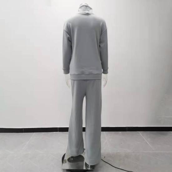 Buy Keep Warm Solid Color Women Tracksuit Chic Pullover Sweatshirt ...