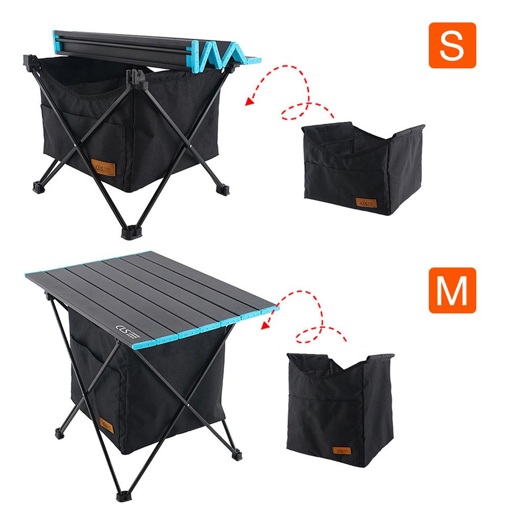 Buy Outdoor Folding Table Storage Basket Picnic Table Storage Hanging ...