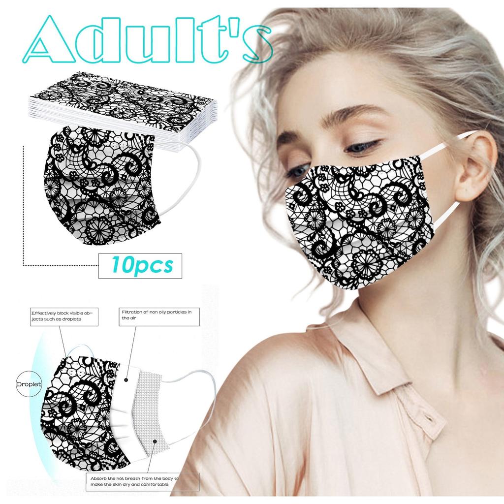Buy 10 Mouth Mask Disposable Christmas Cotton Mouth Face Masks Non ...