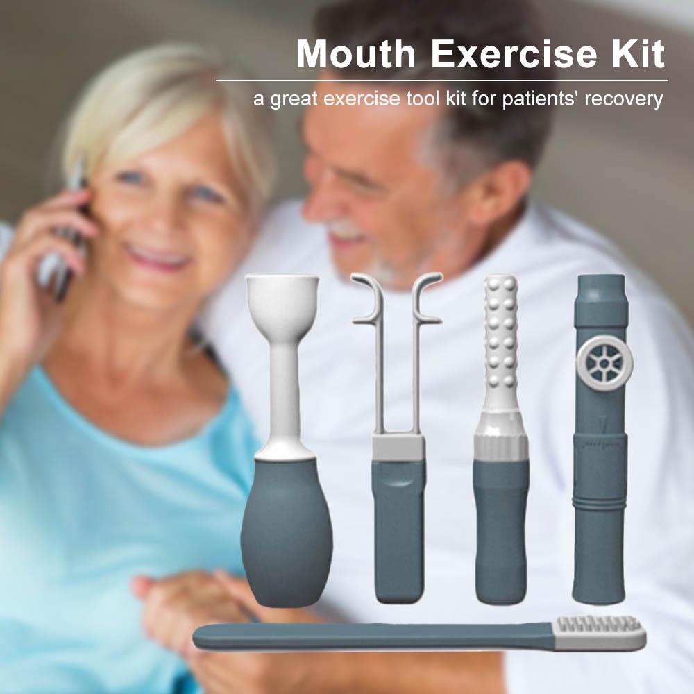 Buy Mouth Exercise Kit Silicone Mouth Exerciser Oral Lips Muscle ...