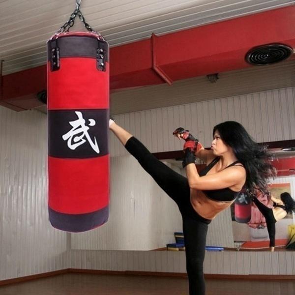 Sanda Hanging Type Drop Hollow Canvas Sandbag Punch Kick Boxing Bag ...