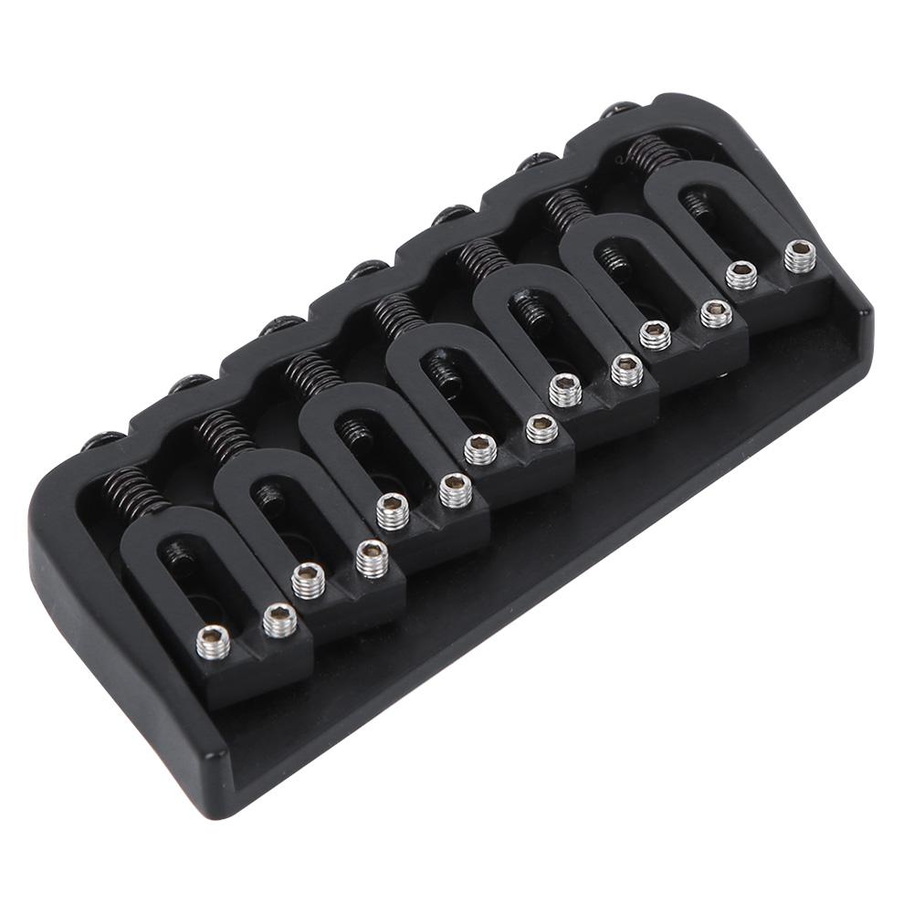 Buy 7 String Saddle Fixed Type Bridges For Electric Guitar Parts Screws ...