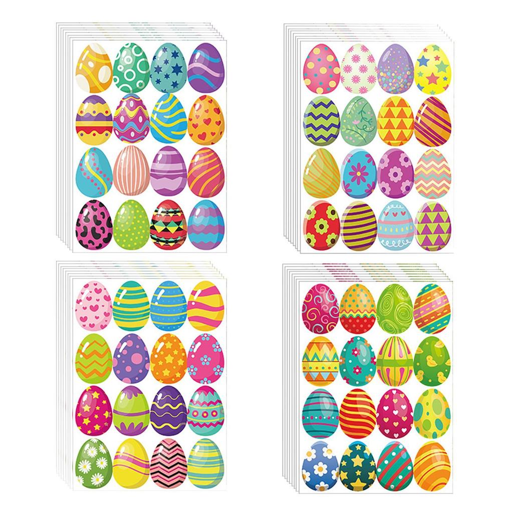 Satın alın Easter Egg Stickers|16Pcs Happy Easter Theme Eggs Stickers ...