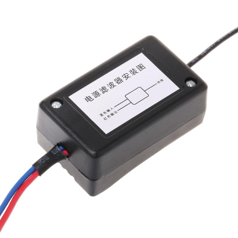 Cheap DC 12V Power Supply Black Plastic Audio Power Filter for Car ...