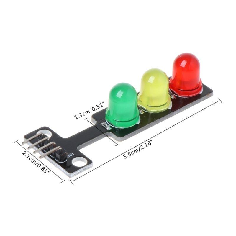 Buy Mini 5V Traffic Light LED Display Module For Arduino Red Yellow ...