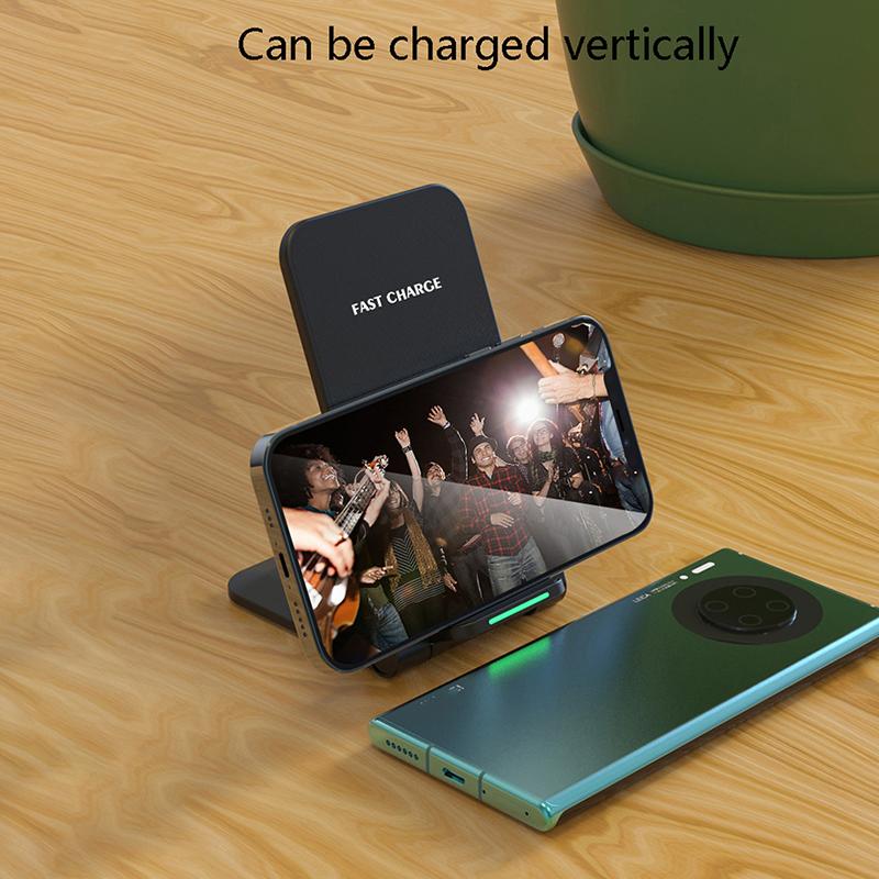 Buy 15W Wireless Charger Stand Pad Phone Inductive Charger Support Qi ...