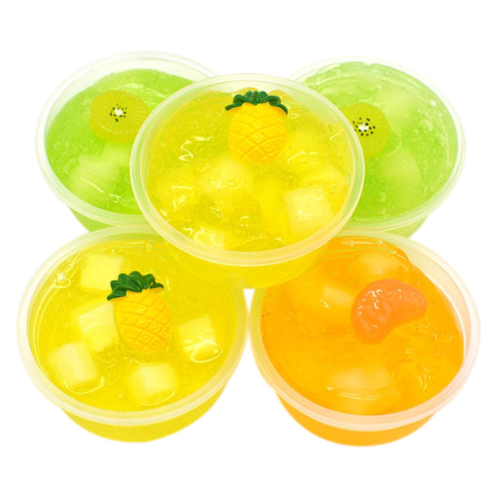 Buy Fruits Cloud Puff Slime Putty Scented Stress Kids Clay Crystal Mud ...