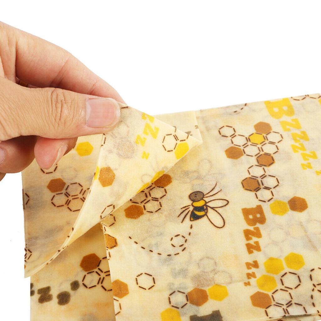 Buy Pdtoweb 3Pcs Reusable Beeswax Food Wraps Sustainable Eco Natural ...