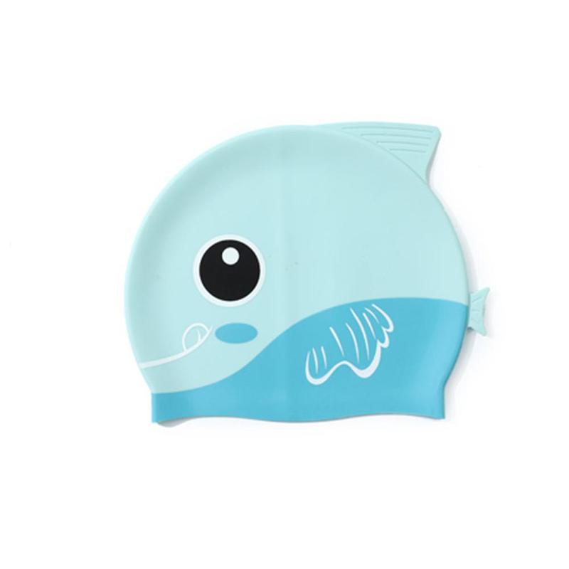 Cheap Cartoon Children Swimming Cap Shark Children Silicone Kids ...