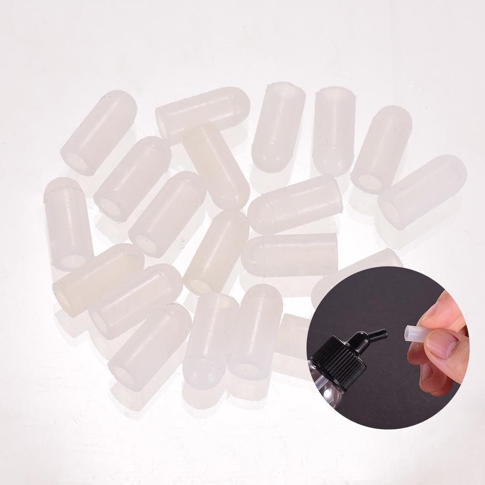 Set of 20pcs Airbrush Cap Silicone Caps for Air Brush Paint Bottles Jar ...