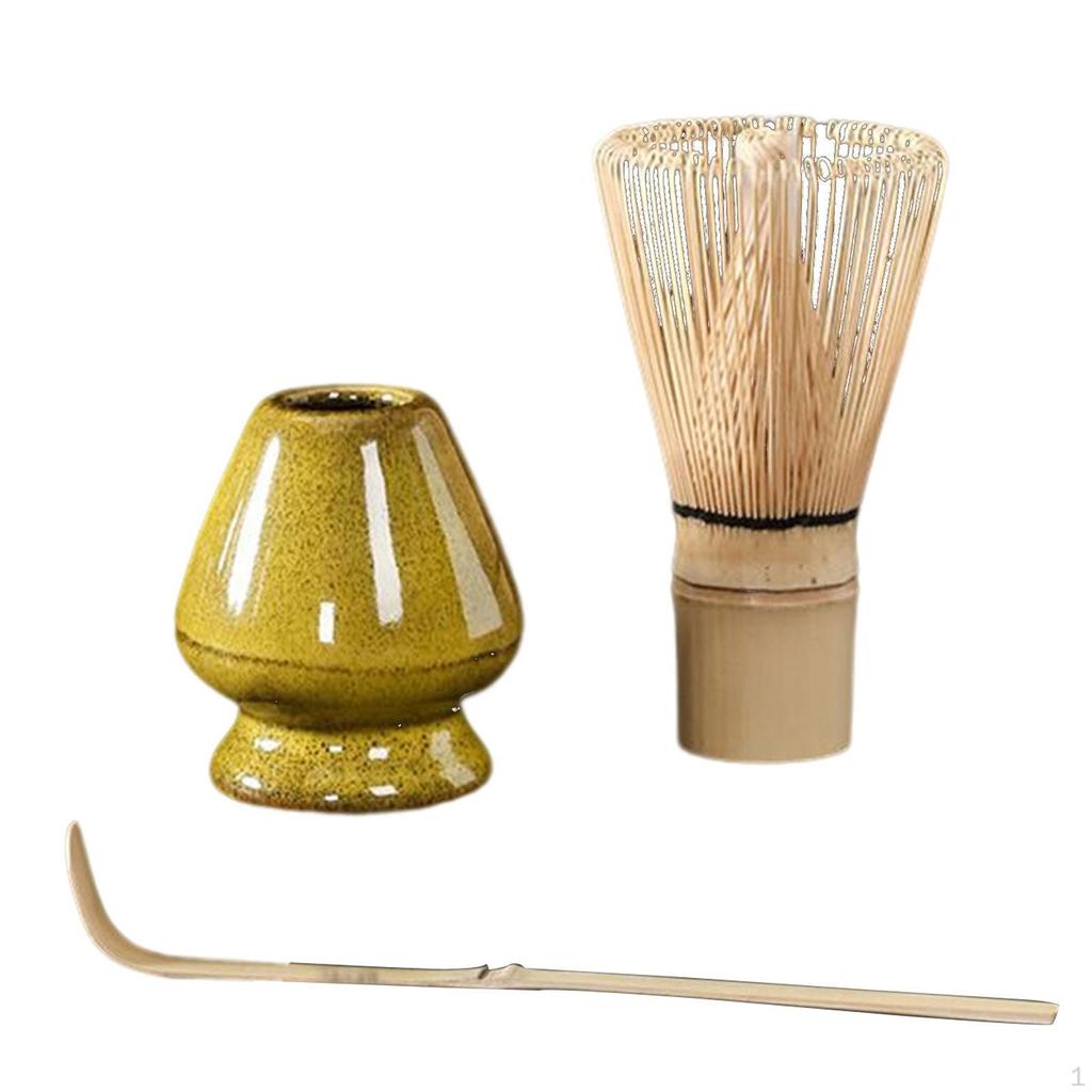 3 Pieces Japanese Matcha Ceremony Set Handmade Tea Making Tools for ...