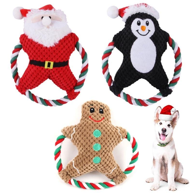Cheap Corduroy Dog Christmas Toys for Small Large Dogs Animal Shape ...