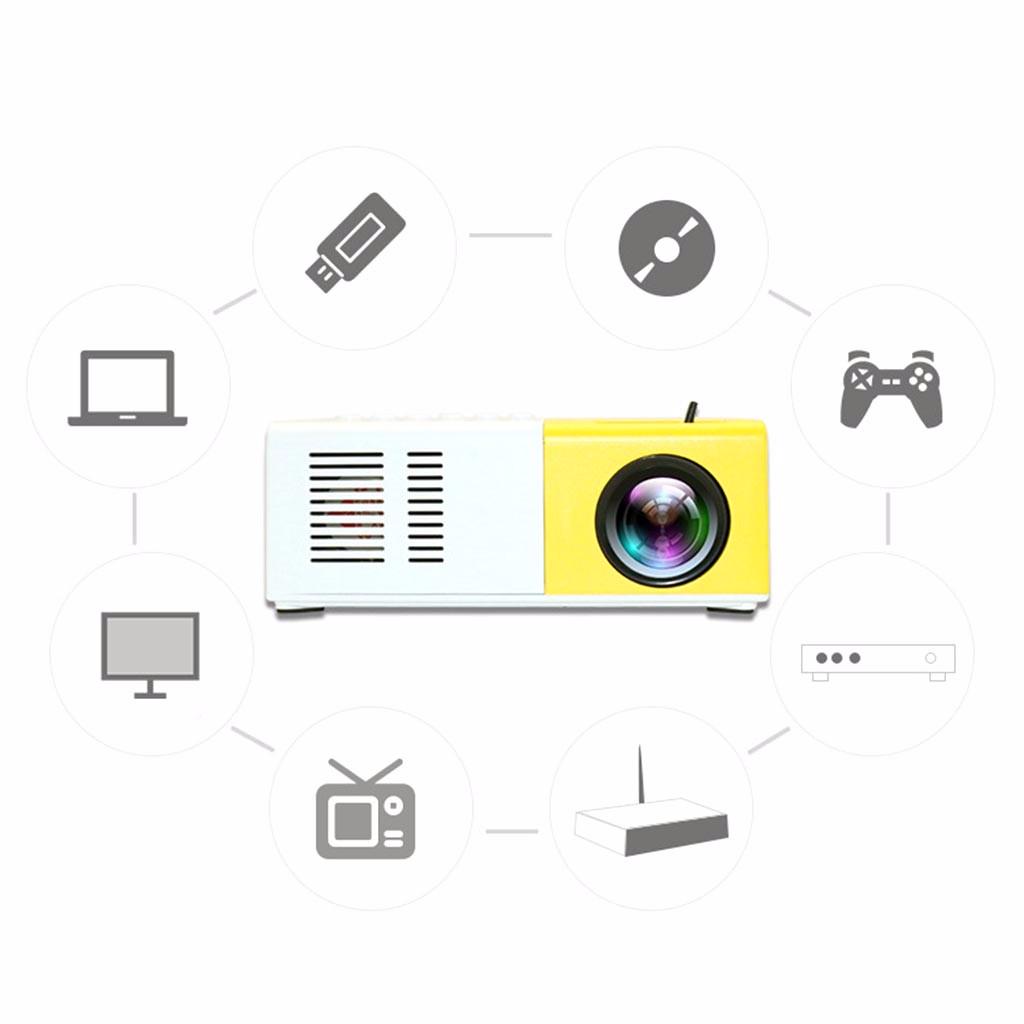 Buy J9 HD 1080P Home Cinema USB HDMI AV SD Mini Portable LED Projector ...