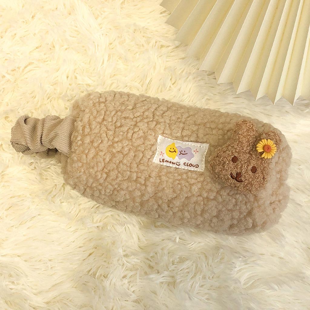 Buy Creative Fluffy Pen Pouch Large Zippered Cosmetic Pouch ...